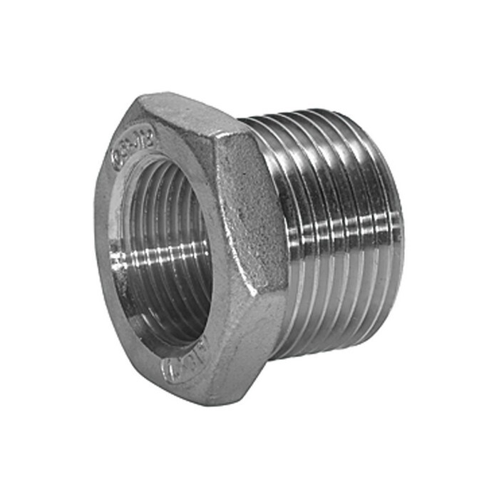 Reduziernippel AG 1.1/4" x IG 3/4", SW46 Edelstahl